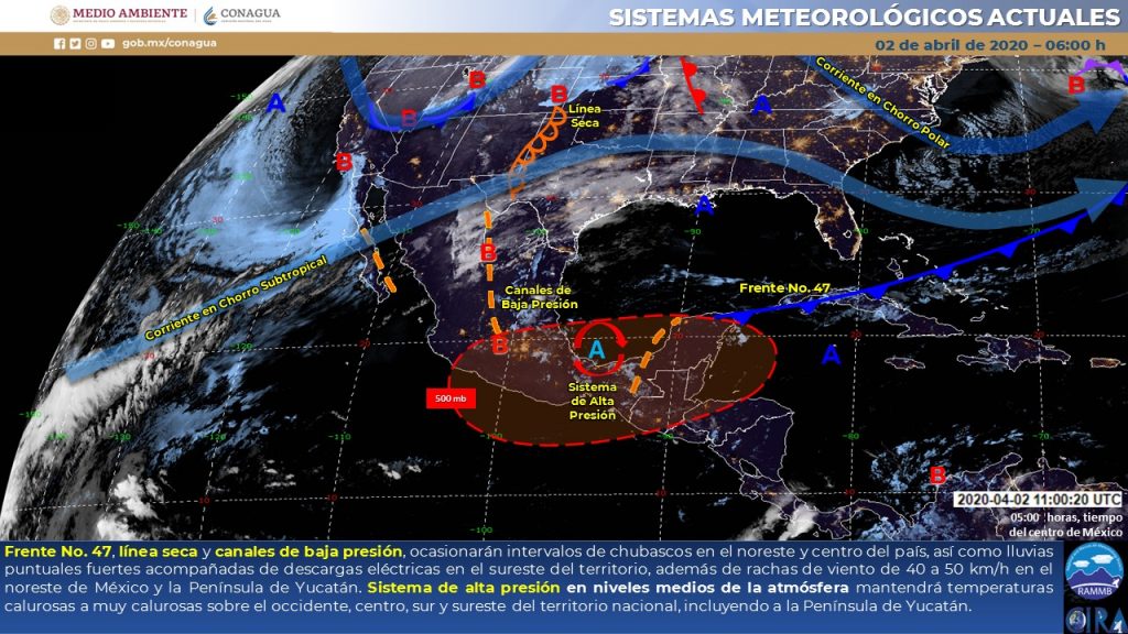 Canales de baja presión favorecerán intervalos de chubascos en zonas del Oriente, Centro y Sur ...