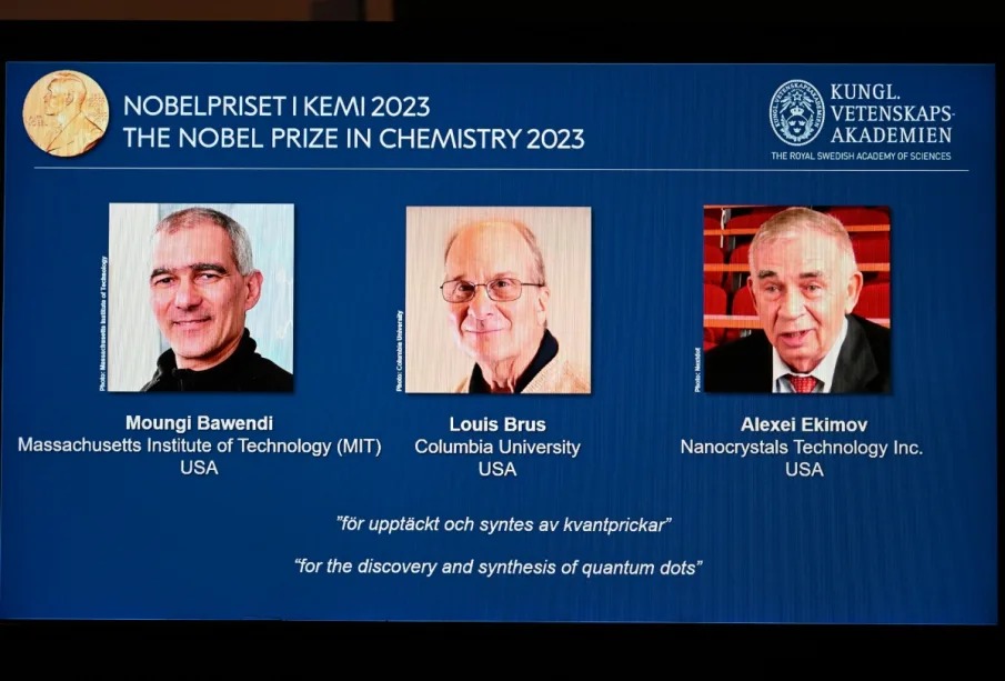 Nobel de Química 2023 para descubridores de puntos cuánticos Moungi ...