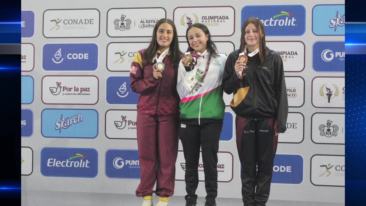 Tres medallas en el arranque de natación en la Olimpiada Nacional - Canal 7 SLP - 2025