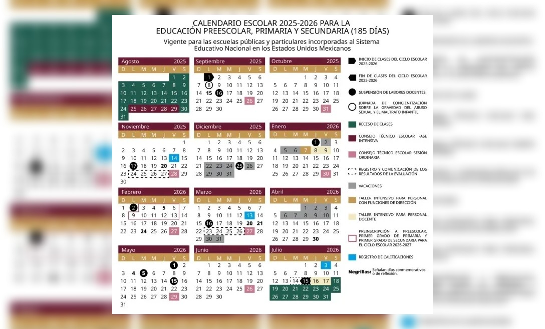 SEP publica el Calendario Escolar 2025-2026 - Canal 7 SLP - 2025